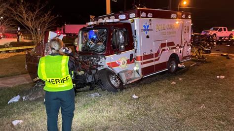 Paramedic Patient Critical After Ambulance Crash In Polk County