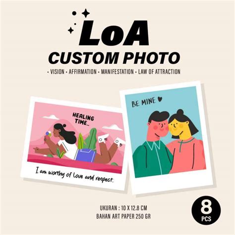 Jual Jung Java Jasa Cetak Foto Kartu Affirmation Vision