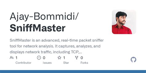 Github Ajay Bommidisniffmaster Sniffmaster Is An Advanced Real