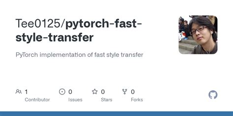 github tee0125 pytorch fast style transfer pytorch implementation of