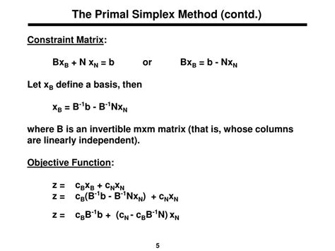 PPT THE REVISED SIMPLEX METHOD PowerPoint Presentation Free Download ID