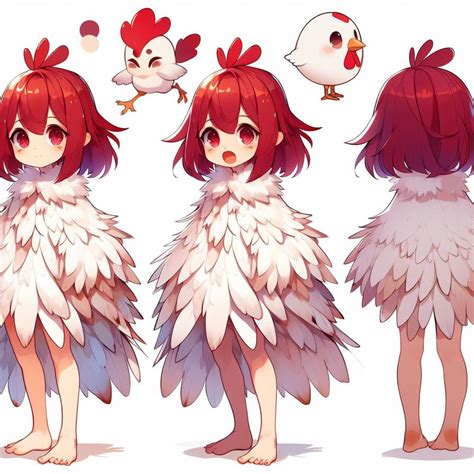 Cute Anime Chicken Girls By Phuramaiart On Deviantart