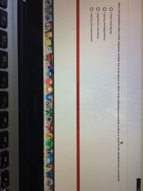 Solved When The Predicted Value Of The Response Variable Has Chegg