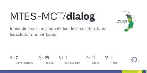 Github Mtes Mctdialog Intégration De La Réglementation De