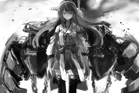 Haruna And Haruna Kai Ni Kantai Collection Drawn By Customcus Tom