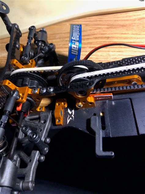xray t4 2017 aluminum flex chassis slider with some upgrades r c tech