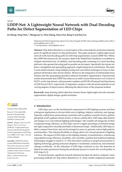 Pdf Lddp Net A Lightweight Neural Network With Dual Decoding Paths For Defect Segmentation Of
