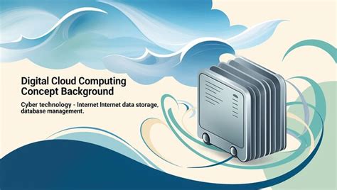 2d Illustration Of Cloud Computing Digital Cloud Computing Concept