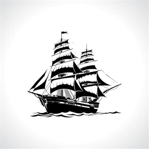 Premium Vector Ship Vector Ship Logo Design Pirate Ship Vector
