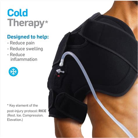 Advanced Cold Or Hot Shoulder Ice Pack Wrap Compression Shoulder Brace
