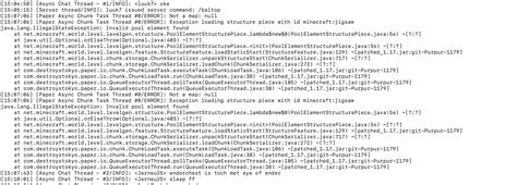 Server Crash Chunks · Issue 5888 · Papermcpaper · Github