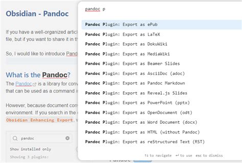 Convert Obsidian Markdowns To Ms Word Power Point Pandoc