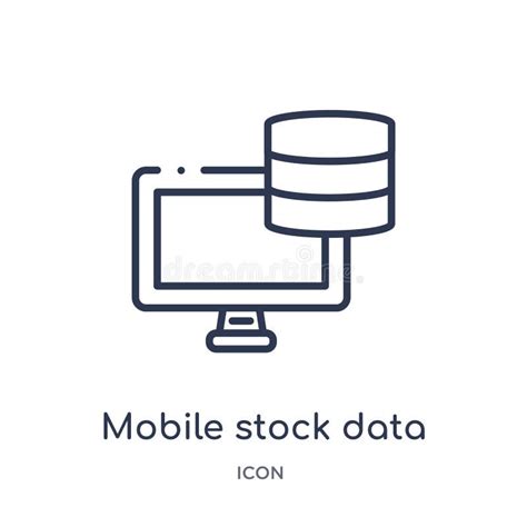 Linear Stock Data Analysis Icon From Business And Analytics Outline Collection Thin Line Stock