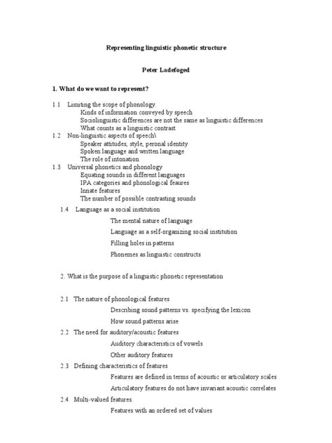 Phonetic Structure Pdf Vowel Phonetics