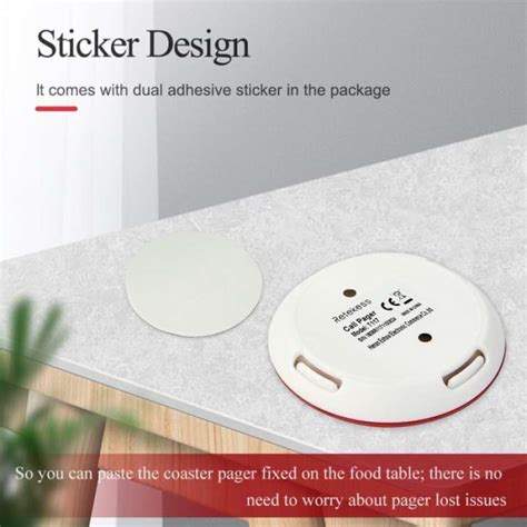 Promo Retekess Wireless Calling System Call Button Restaurant Pagers Csb400 Red Diskon 9 Di