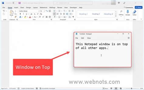 How To Use Always On Top And Pip Mode In Windows 11 Webnots