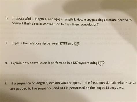 Solved 6 Suppose Xin Is Length 4 And Hin Is Length 8
