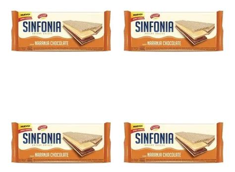 Pack X4u Obleas Naranja Y Chocolate Sinfonía Gaona 100g Mercadolibre