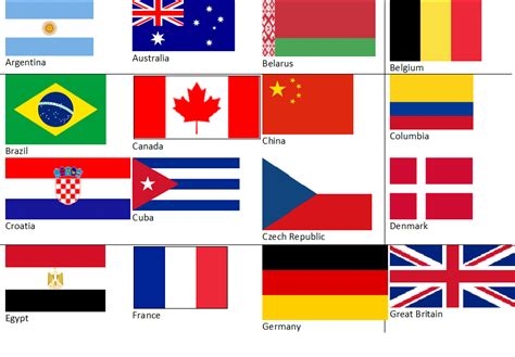Country Flags And Names Pdf At Henry Lymburner Blog