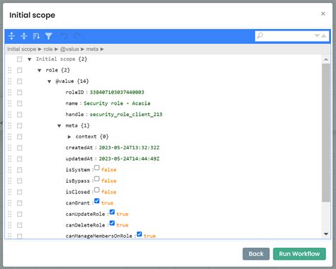 Workflow Update Security Role Contextual Expression Workflows Corteza