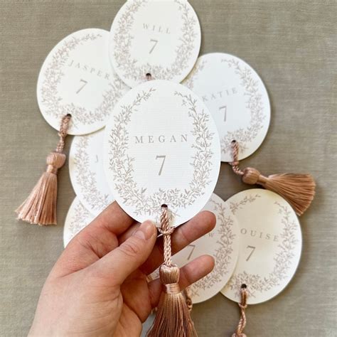 Escort Card Keys Etsy