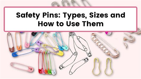 Safety Pins Types Sizes And How To Use Them Making Fabric Flowers