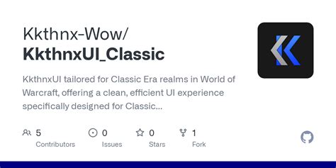 github kkthnx wow kkthnxui classic kkthnxui tailored for classic era