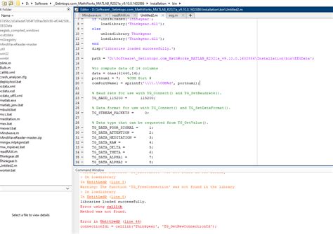 matlab code for data collection from neurosky mindwave mobile eeg