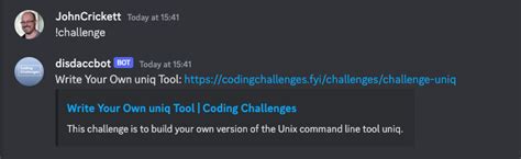 Build Your Own Discord Bot Coding Challenges