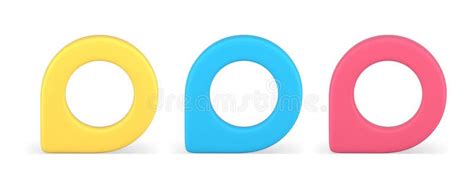 GPS Map Pin Pointer Navigation Location Place Searching D Icon Realistic Vector Illustration