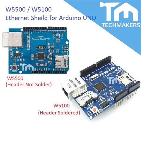 Arduino Ethernet Shield W5100 W5500 With Micro Sd Card Slot 5100 5500