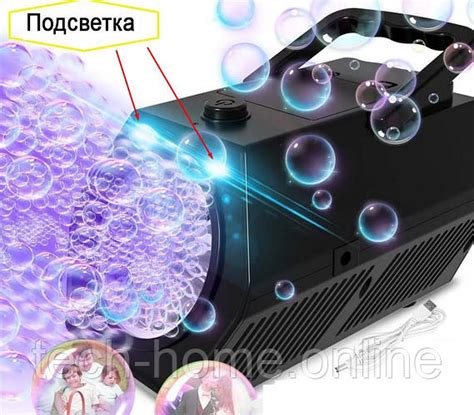 Автоматический генератор мыльных пузырей 20000 в минуту, генерация ...