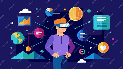 premium vector in the vr world you can create custom visualizations