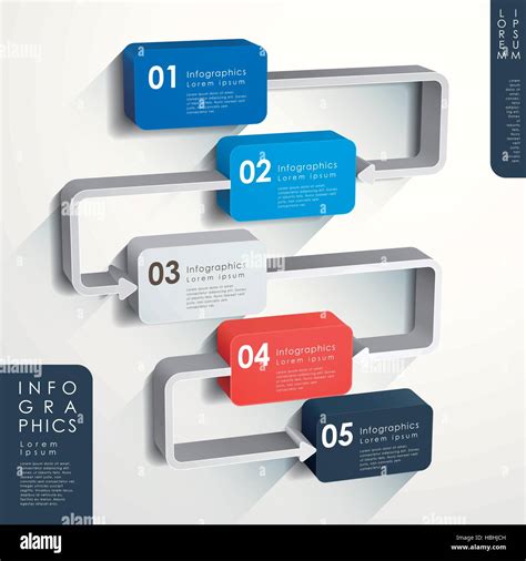 Modern Vector Abstract Flow Chart Infographic Elements Stock Vector Image Art Alamy