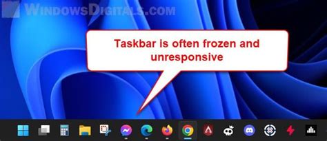 Taskbar Is Frozen And Unresponsive In Windows 11 Rwindows10howto