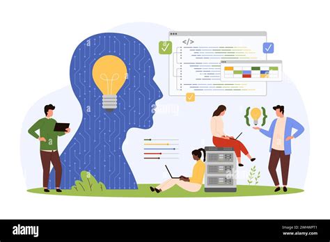 Development Of Software Code By Artificial Intelligence Teamwork Of Tiny People And Ai Brain