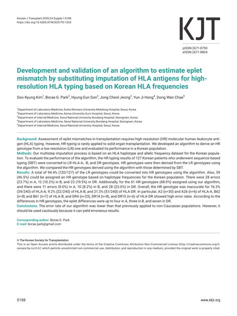 Pdf Development And Validation Of An Algorithm To Estimate Eplet