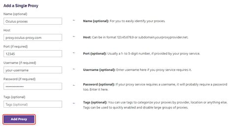 how to set up oculus proxies with ghost browser oculus documentation