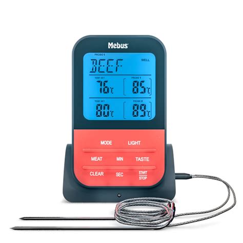 Trådløst Grill Og Stegetermometer Dobbelt Probe
