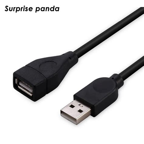 Surrprise Panda Usb Male To Female Usb Extension Wire Ft Extend Cable Cord Extender For Pc