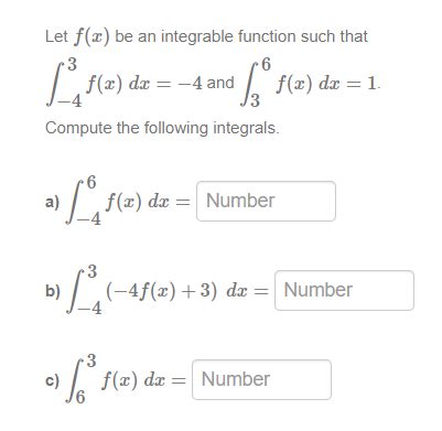 Solved Let F Be An Integrable Function Such That F X Chegg