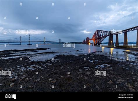 Firth Of Fourth Bridges Forth Bridges And Queensferry Crossing Bridge