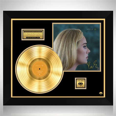 Adele 30 Gold Lp Limited Signature Edition Custom Frame Rare T