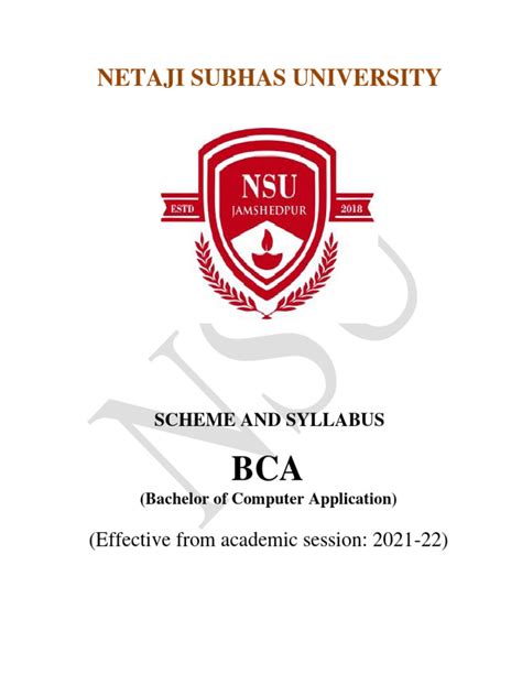 bca syllabusfinal 2026 pdf class computer programming programming
