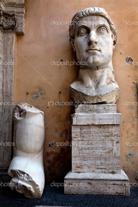 Colossus Of Constantine Was A Colossal Acrolithic Statue Of The Late