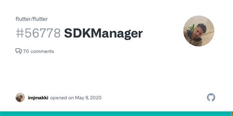 sdkmanager · issue 56778 · flutter flutter · github