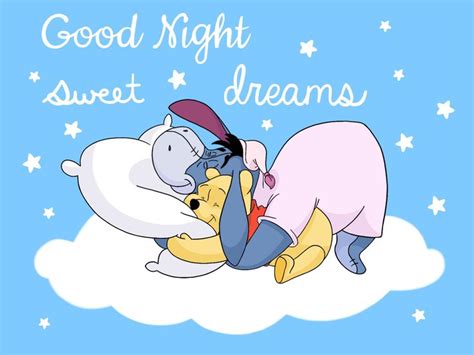 Have A Good Night Sleep Pooh And Eeyore Good Night Greetings Pooh