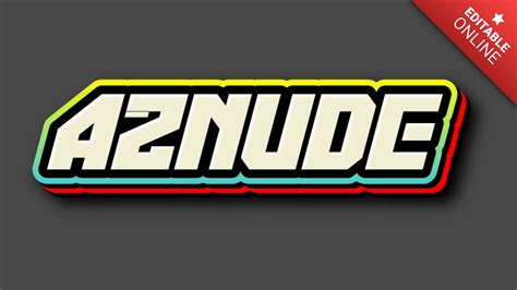 Aznude Amazing Text Effect Generator