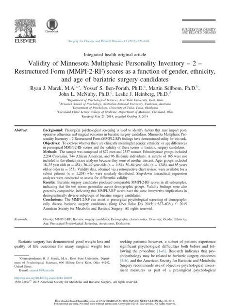 validity of minnesota multiphasic personality inventory 2